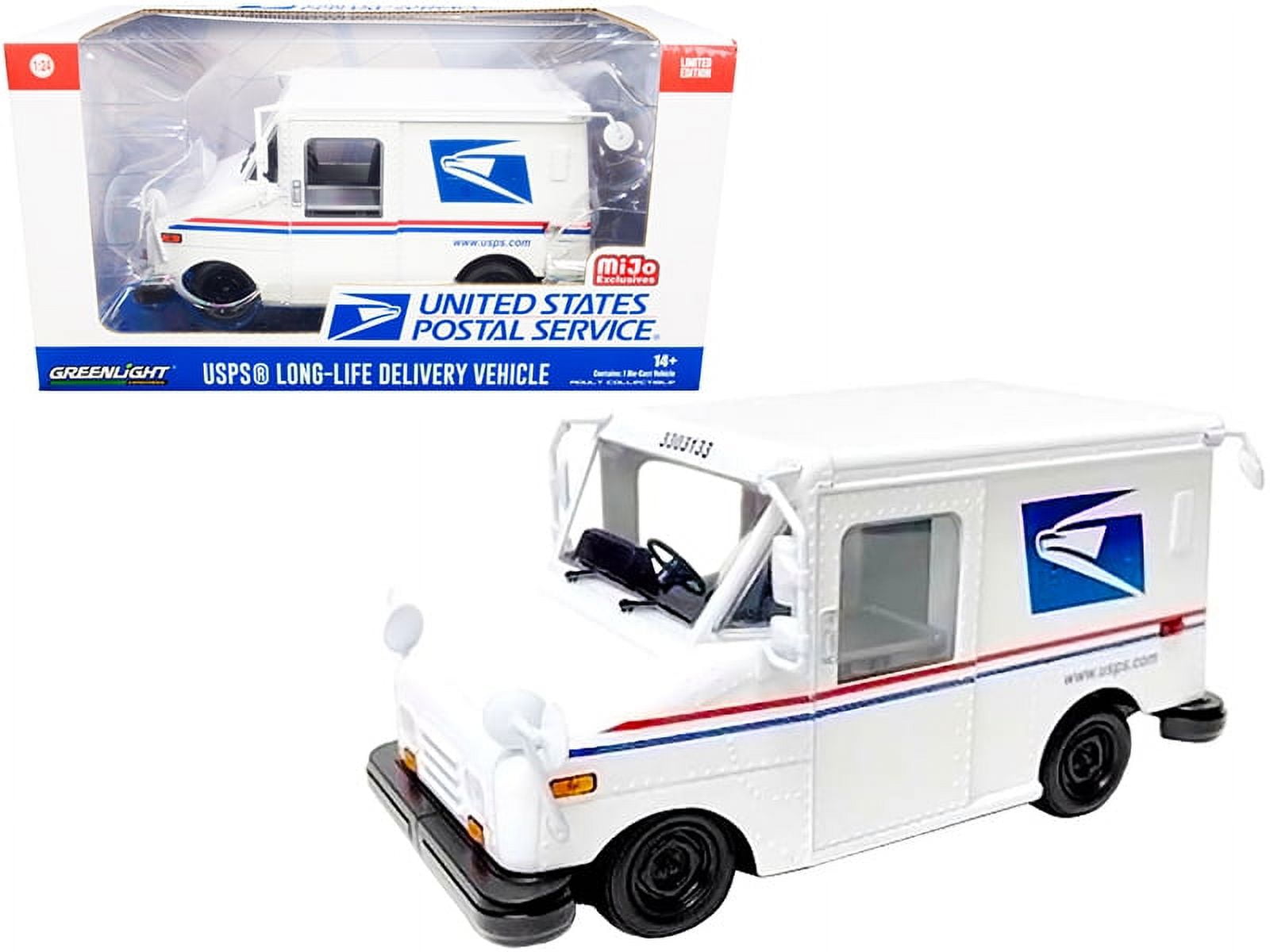 "USPS" LLV Long Life Postal Delivery Vehicle White with Stripes "United ...