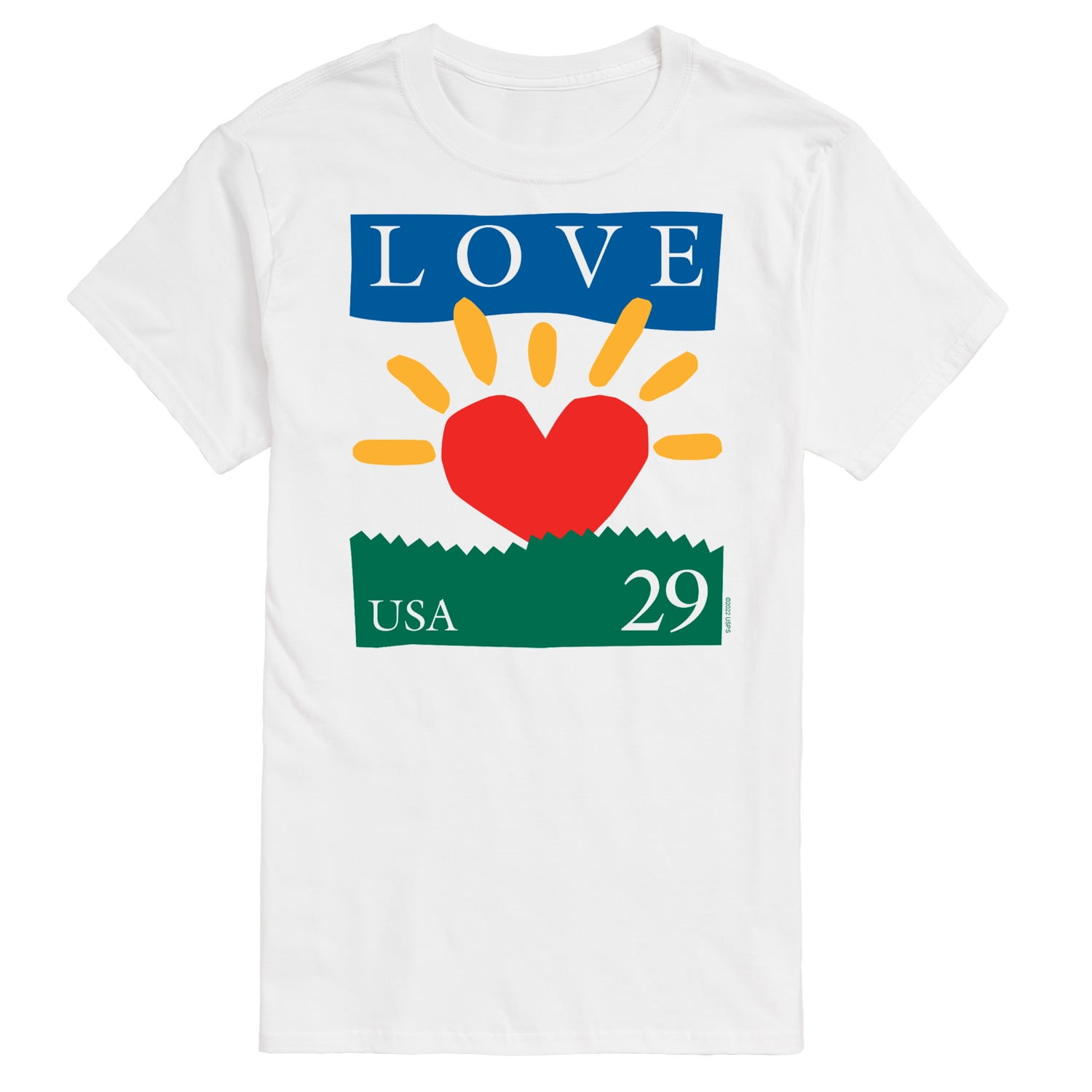 USPS - Love 29 - Men's Short Sleeve Graphic T-Shirt - Walmart.com