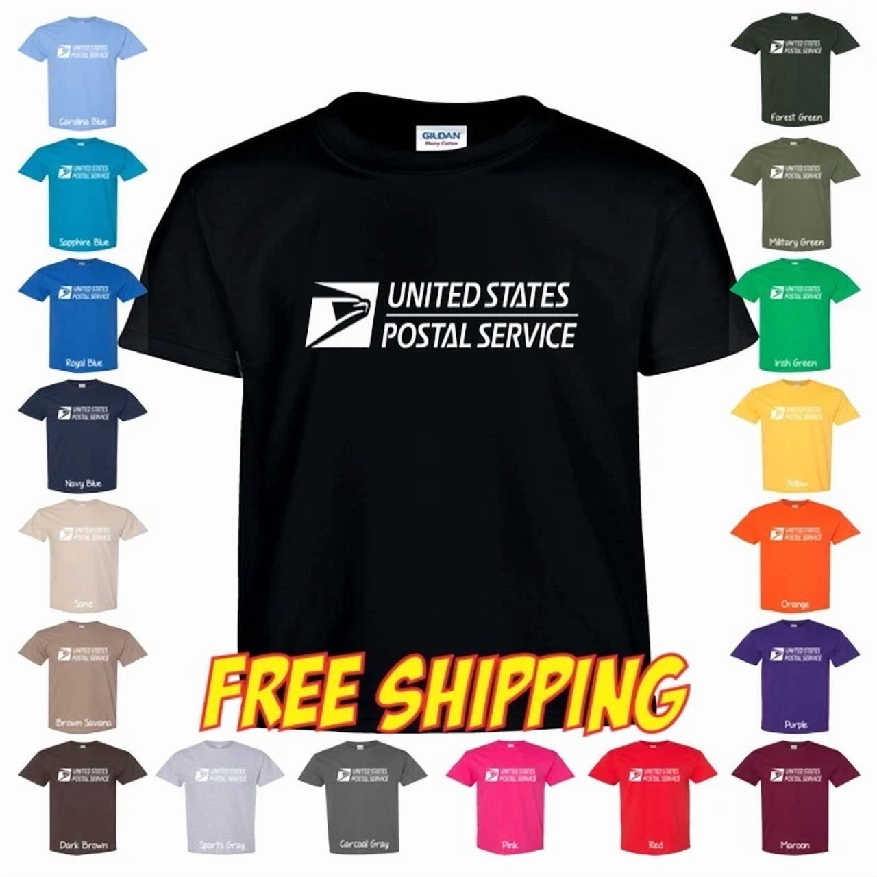 USPS Shirt Postal Worker 19 Colors Free Shipping 8 Sizes ,Black Color,Size XL - Walmart.com