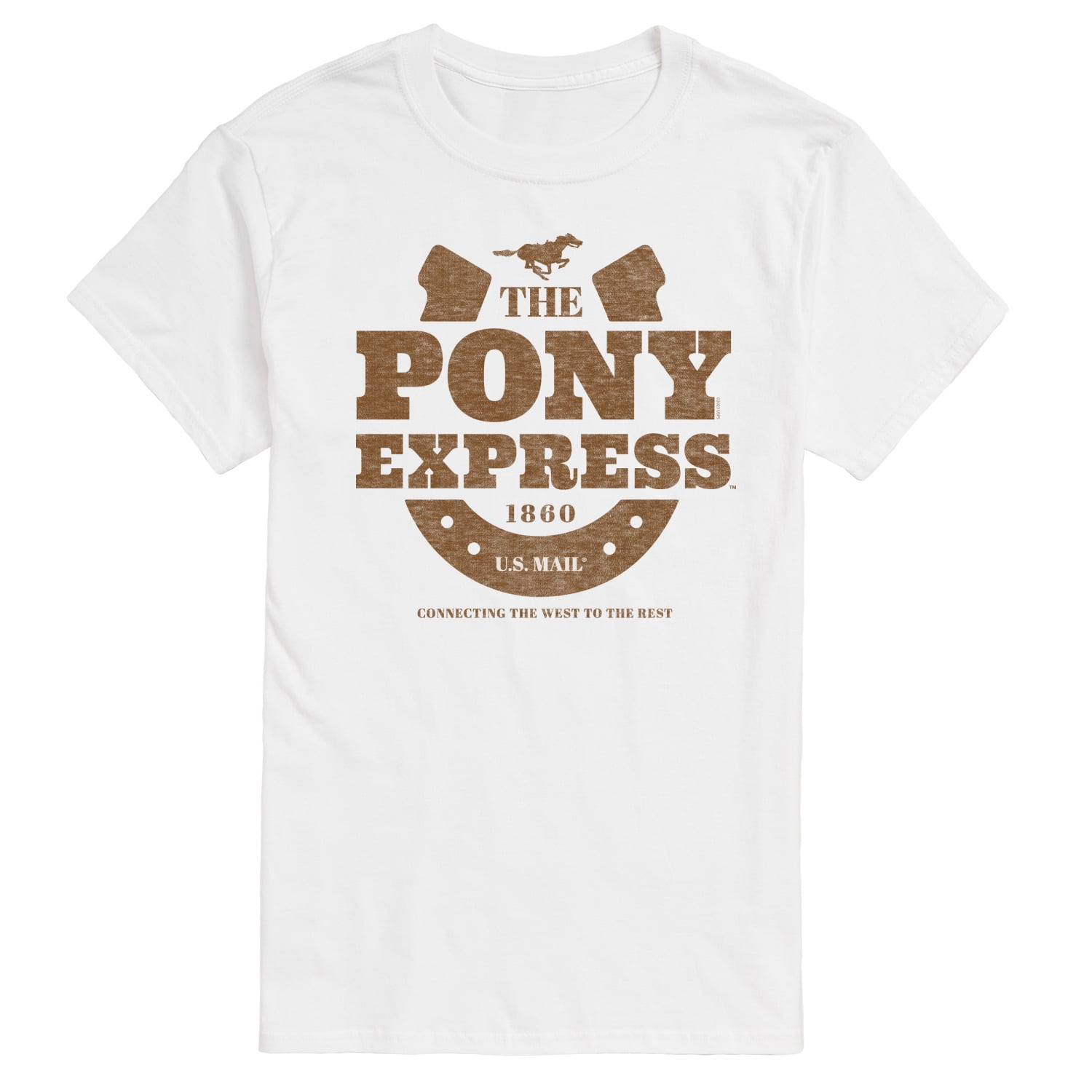 USPS - The Pony Express U.S. Mail 1860 - Men's Short Sleeve Graphic T-Shirt - Walmart.com