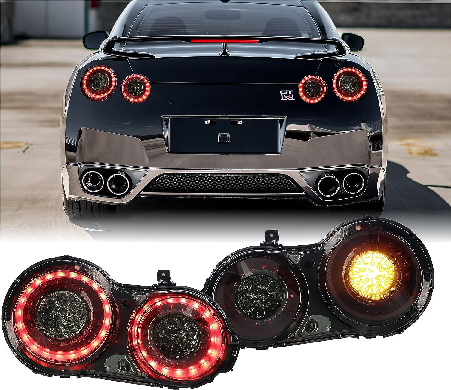 USR DEPO 09-22 GR-R R35 UPGRADE JDM Black Housing Smoke Lens Full LED ...