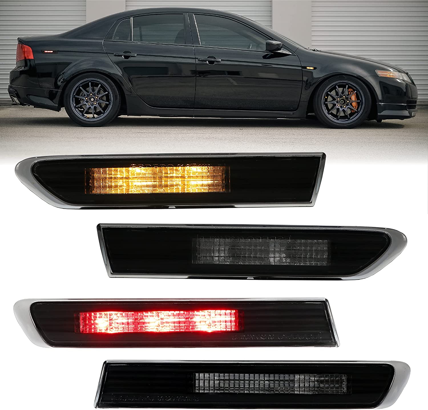 USR DEPO 3G TL Side Marker Lights - Type-S Style Smoke Lens LED ...