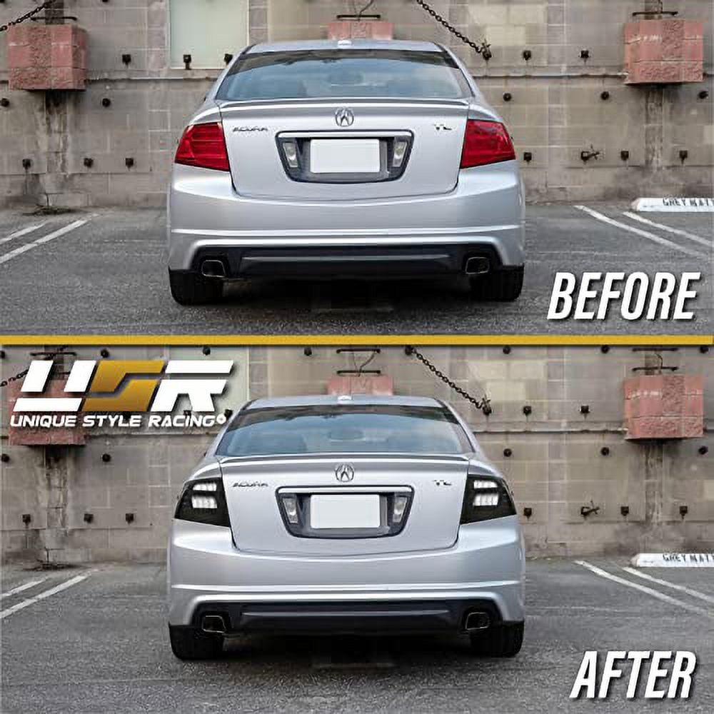 USR DEPO 3G TL Tail Lights - JDM Style Black Housing Rear Tail Lamps ...