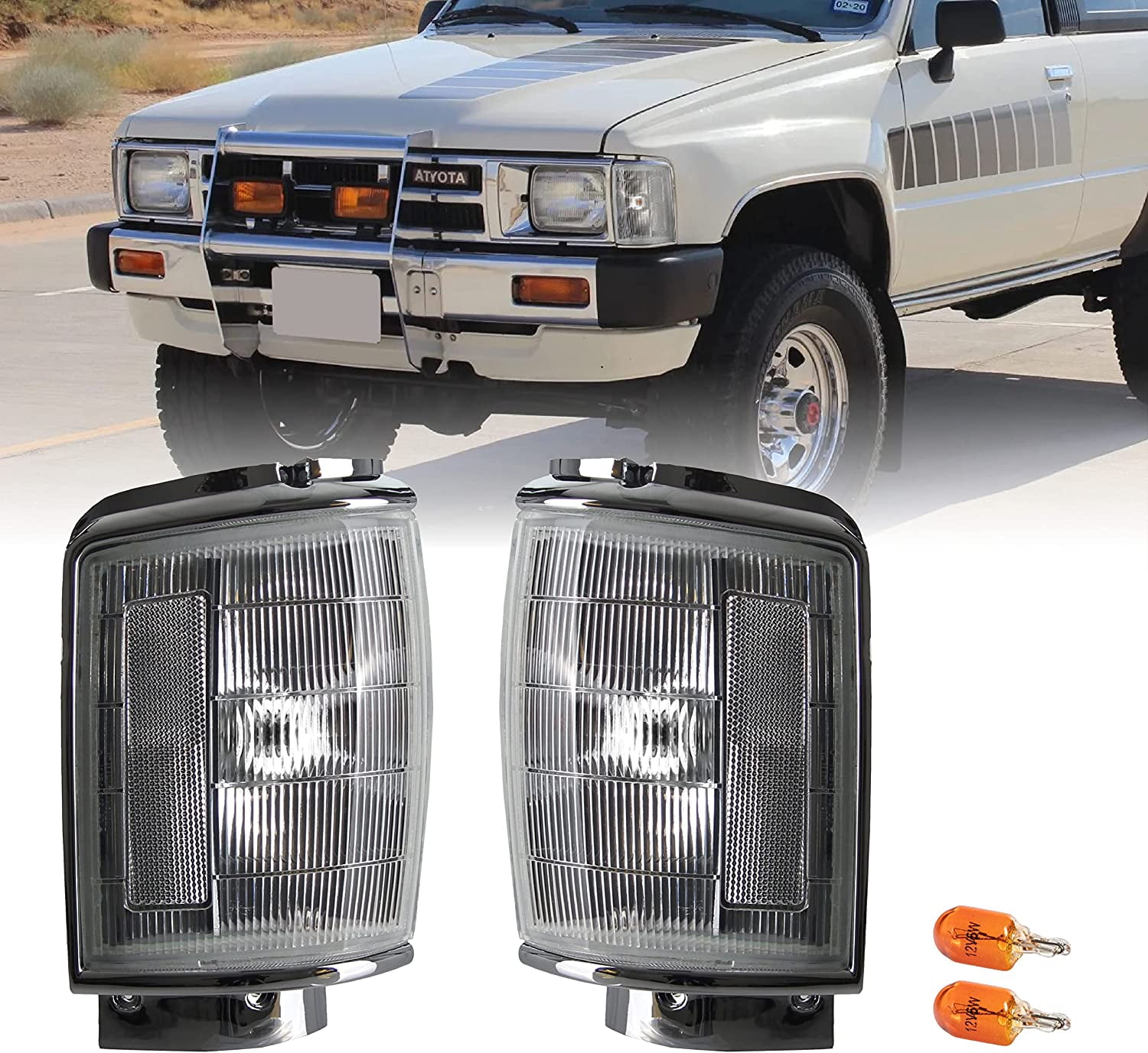 DEPO Automotive Assembly - Clear Lens Corner Lights for 84-89 Toyota ...