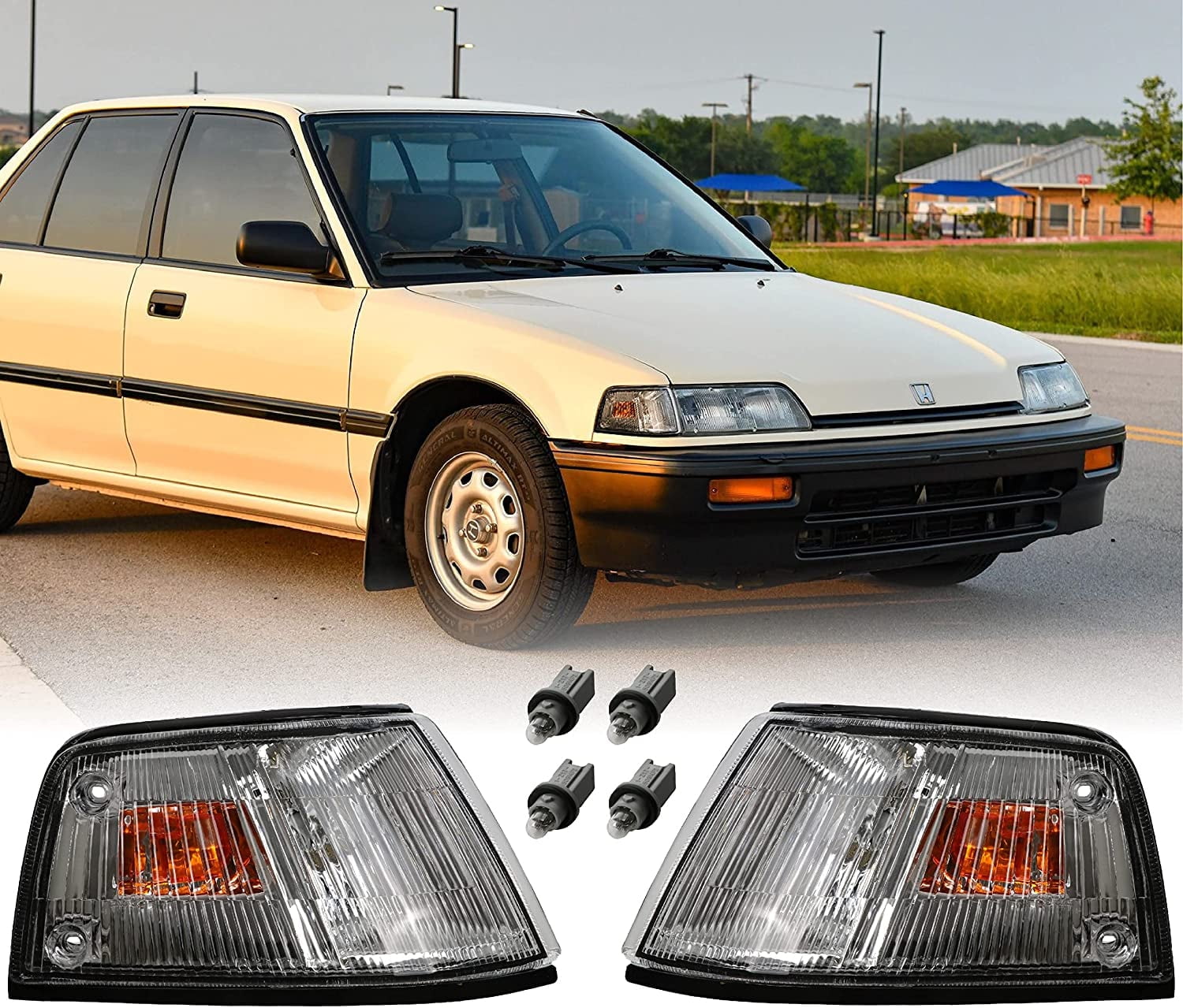USR DEPO 88-89 Civic 4D Corner Lights - Front Cornering Parking Turn ...
