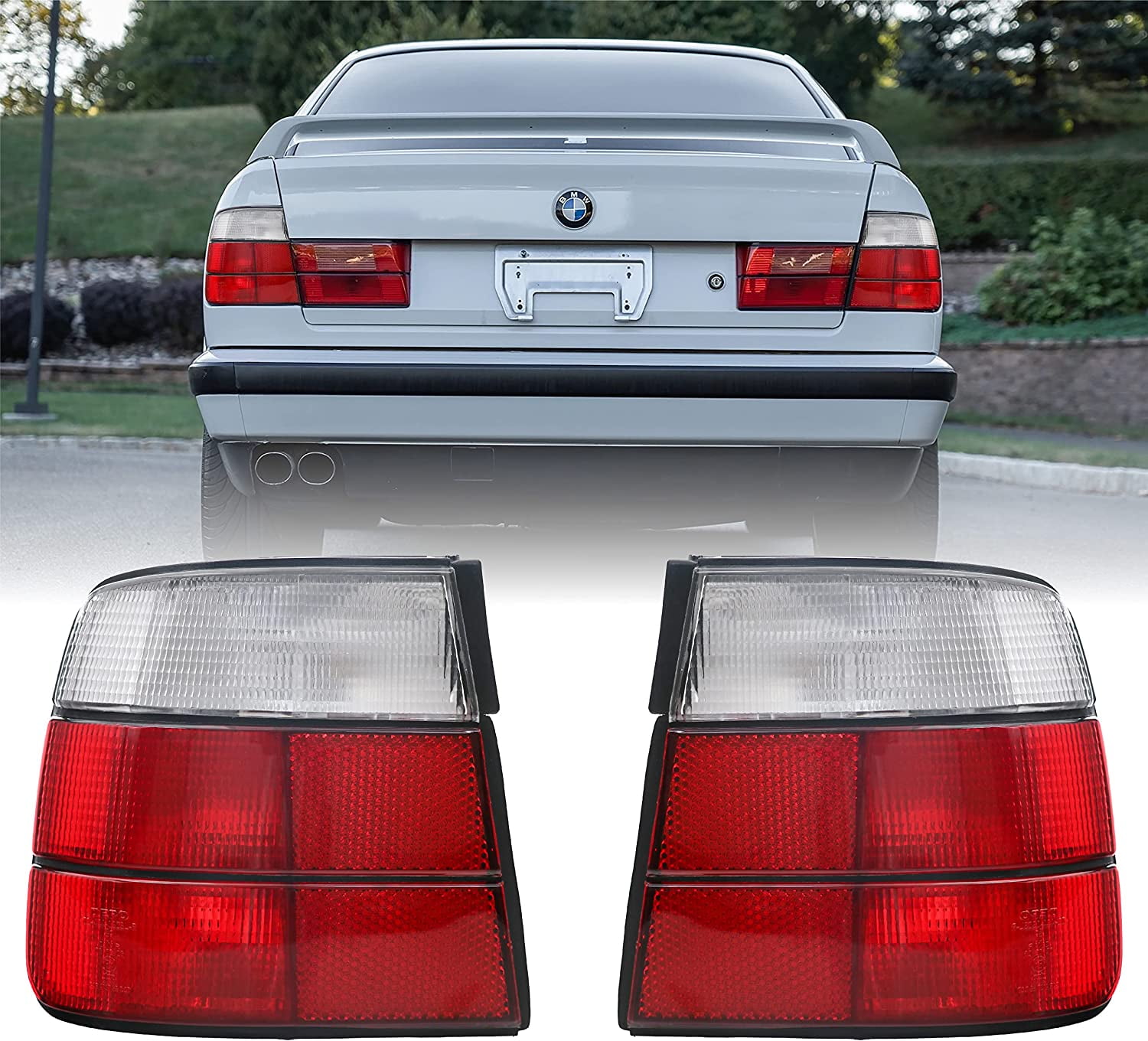 USR DEPO 89-96 E34 Tail Lights - Rear Tail Lamps (Left + Right ...