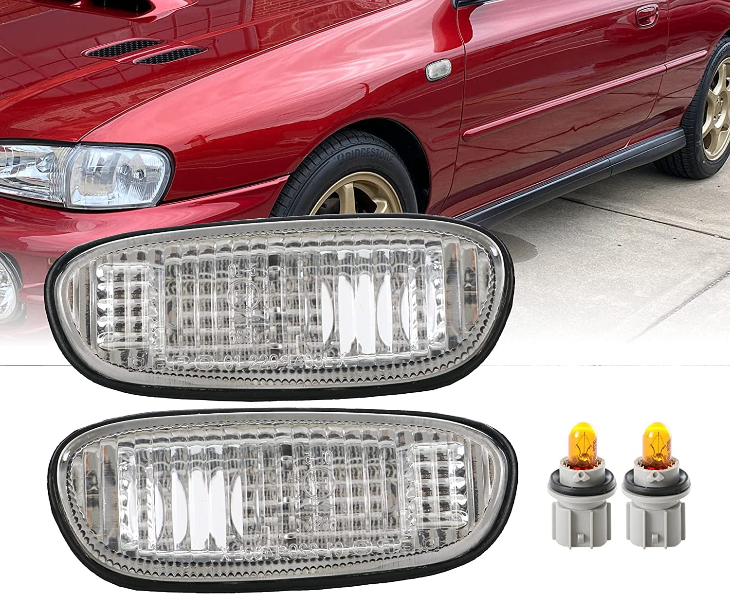 USR DEPO 93-01 Impreza Side Marker Lights - Fender Sidemarkers Lamps ...
