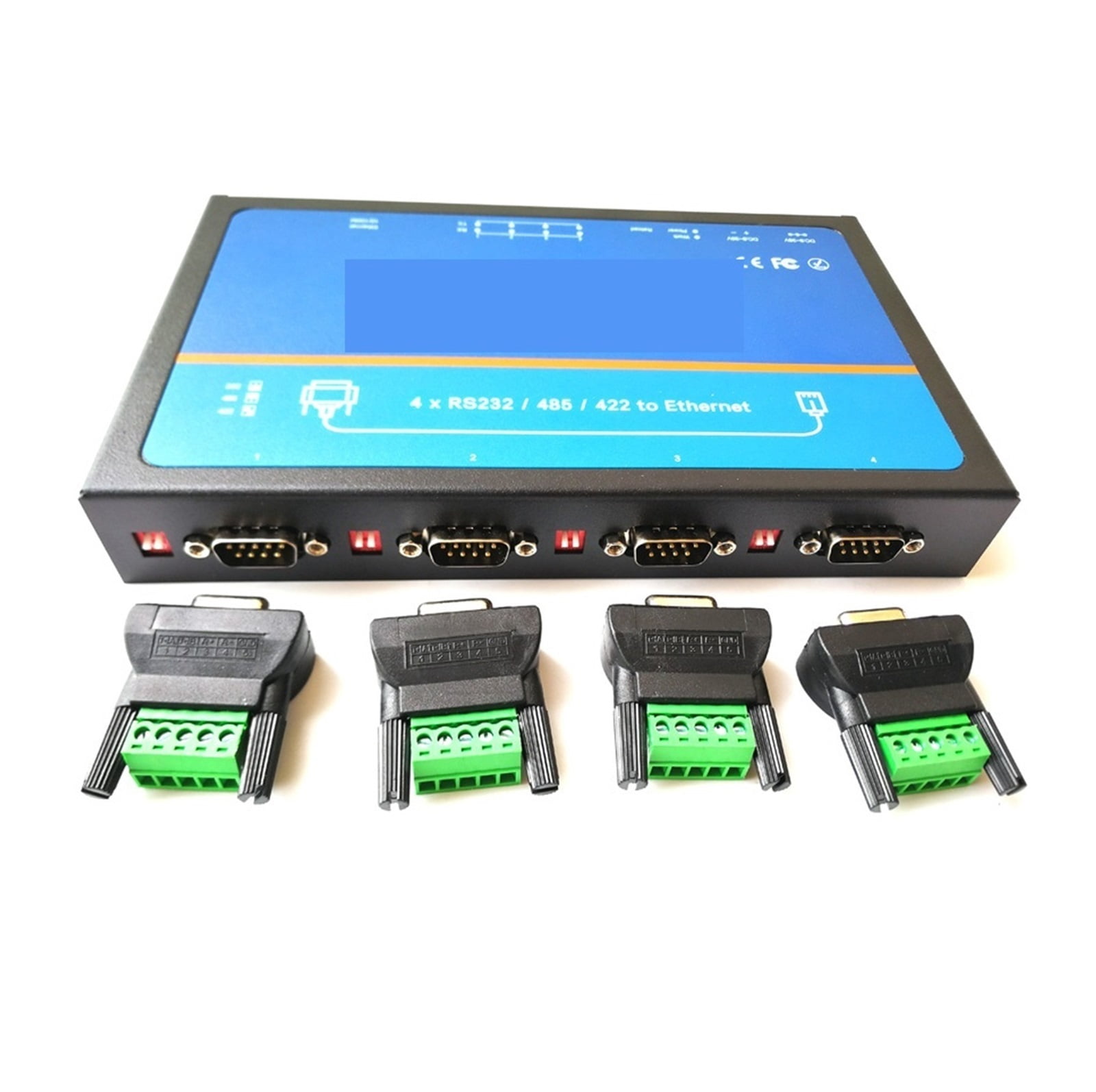 USR-N540 4 Ports Serial Device Server, Serial RS232 Rs485 Rs422 To ...