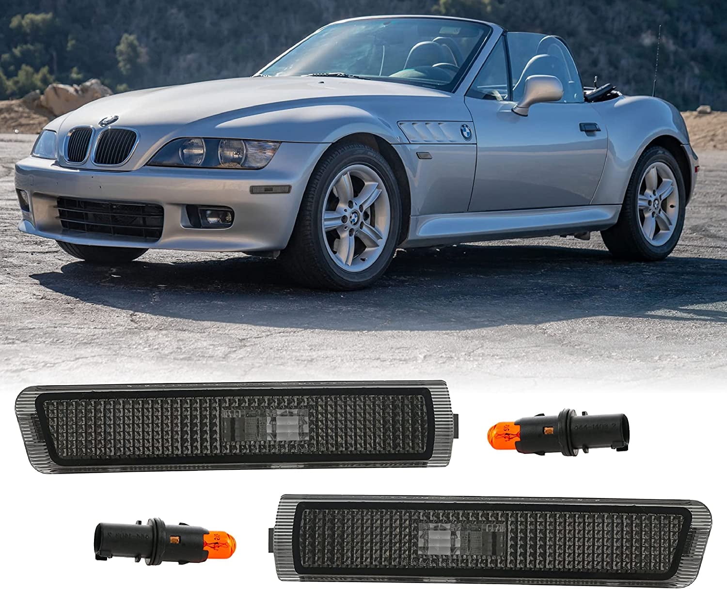 USR Z3 Side Marker Lights - Euro Style Smoke Lens Front Bumper ...