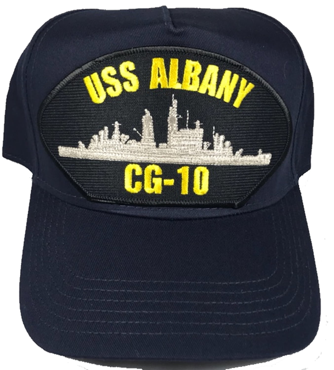 USS ALBANY CG-10 SHIP HAT - NAVY BLUE - Veteran Owned Business ...