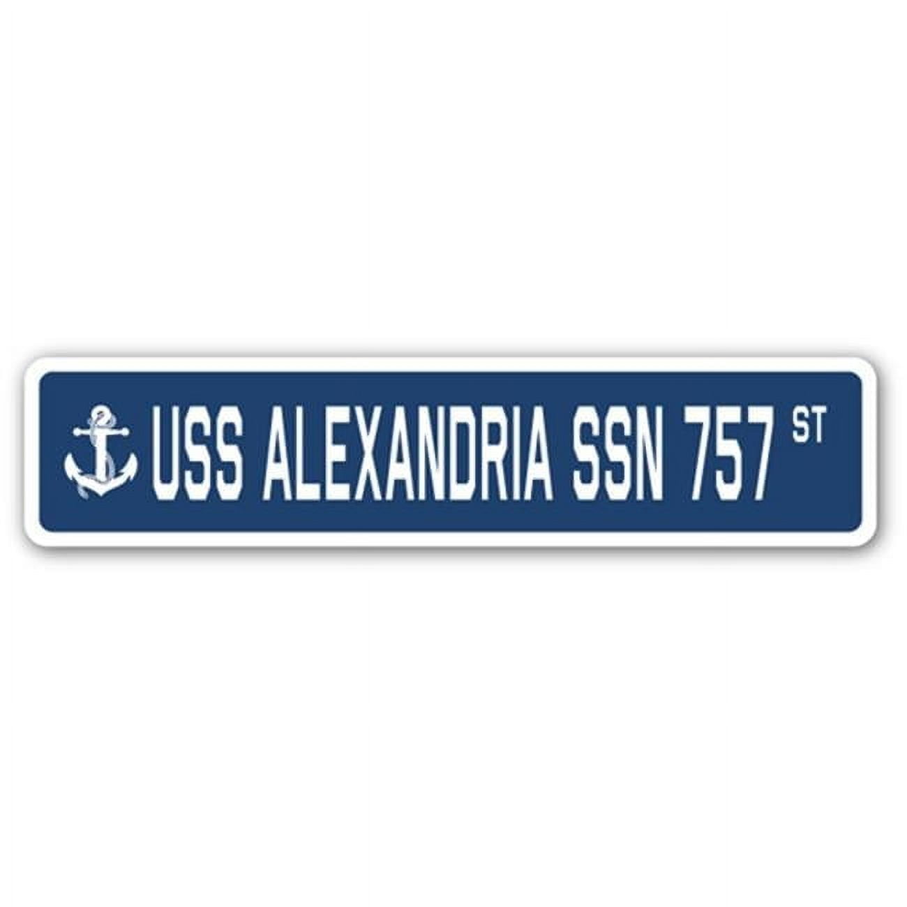 USS ALEXANDRIA SSN 757 Street Sign us navy ship veteran sailor gift ...