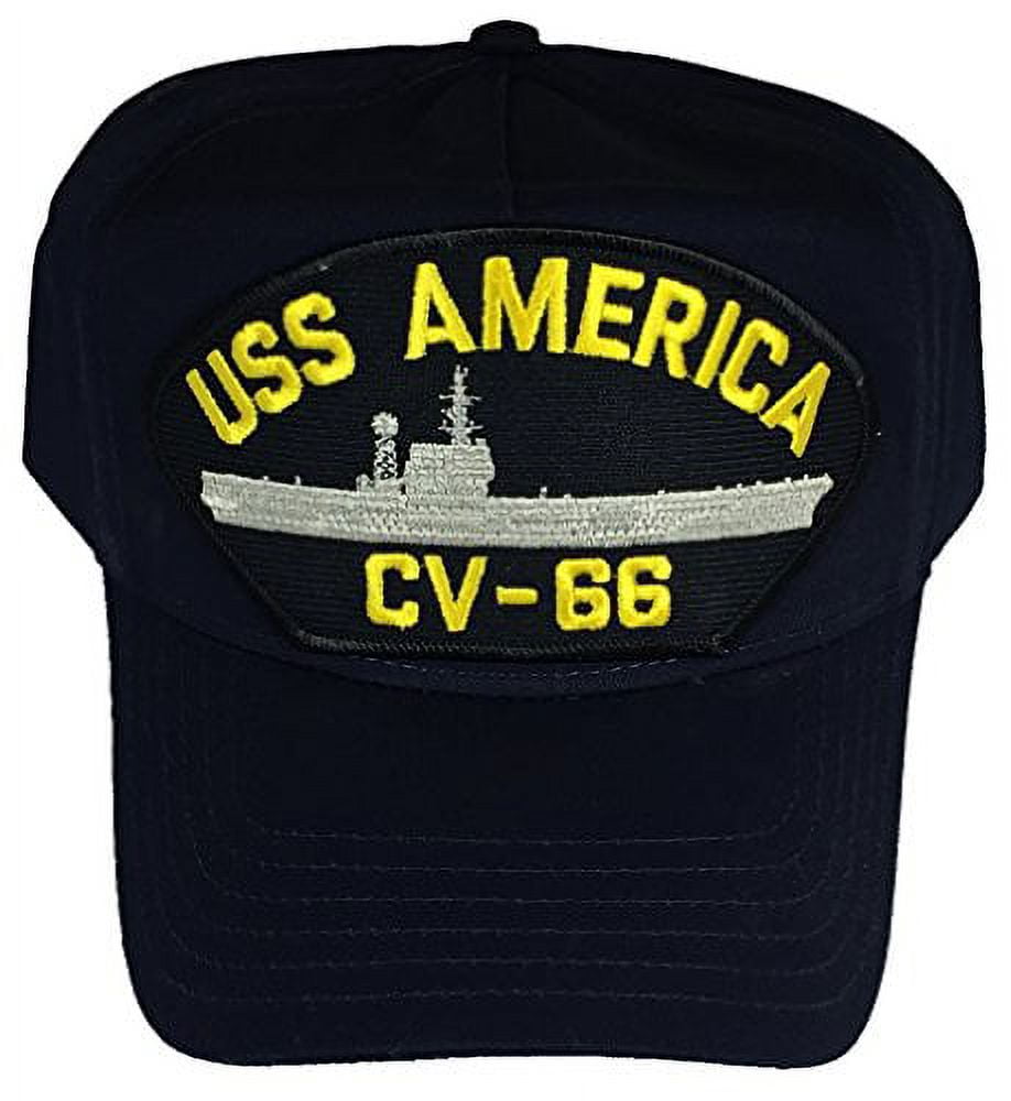 USS AMERICA CV-66 Hat - NAVY BLUE - Veteran Owned Business - Walmart.com