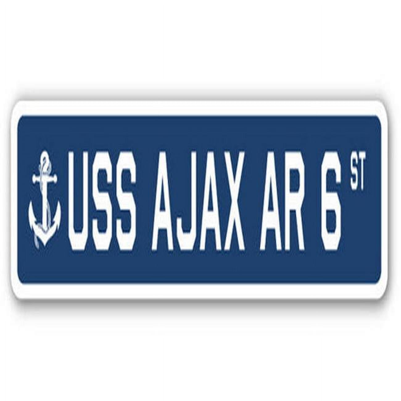 USS Ajax AR 6 Street Sign - US Navy Ship Veteran Sailor Gift - Walmart.com