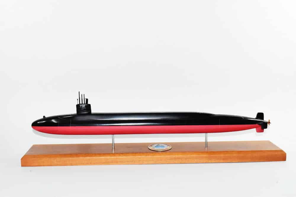 USS Alaska SSBN-732 Submarine Model,Navy,Scale Model,Mahogany,20 inch ...