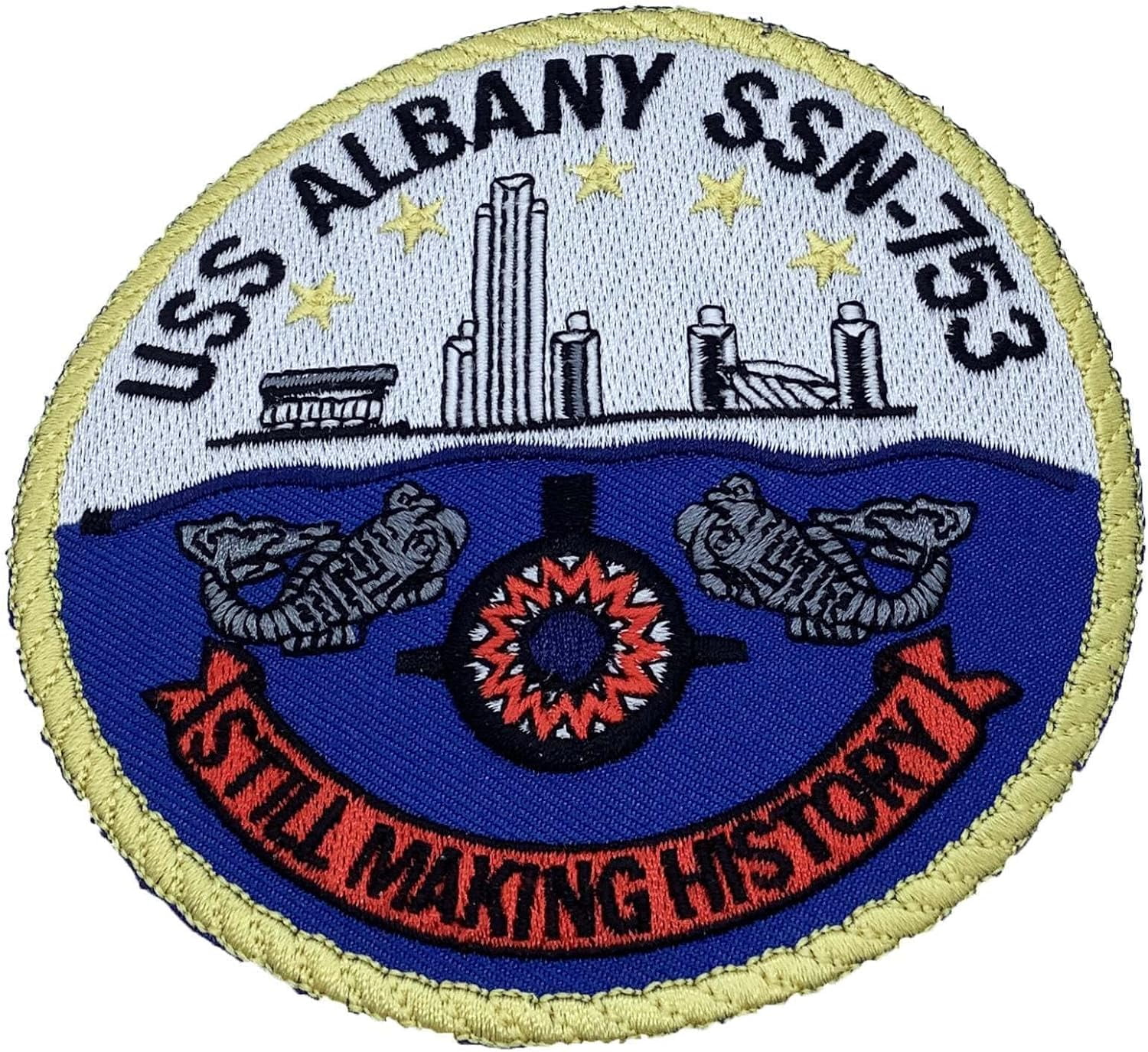 USS Albany SSN-753 Patch – Plastic Backing - Walmart.com