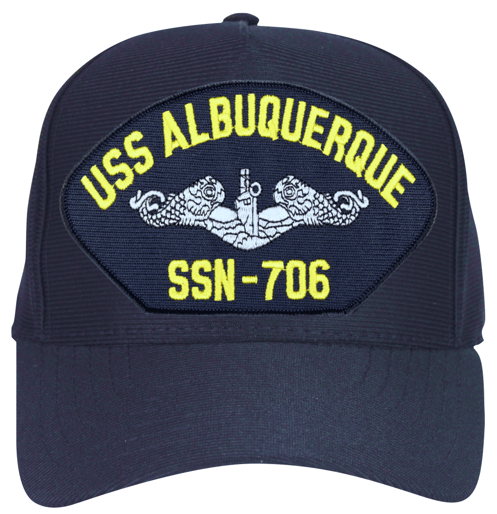 USS Albuquerque SSN-706 ( Silver Dolphins ) Submarine Enlisted Cap ...