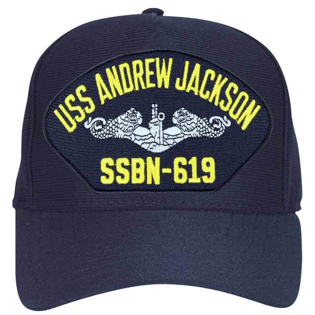 USS Andrew Jackson SSBN-619 ( Silver Dolphins ) Submarine Enlisted Cap ...