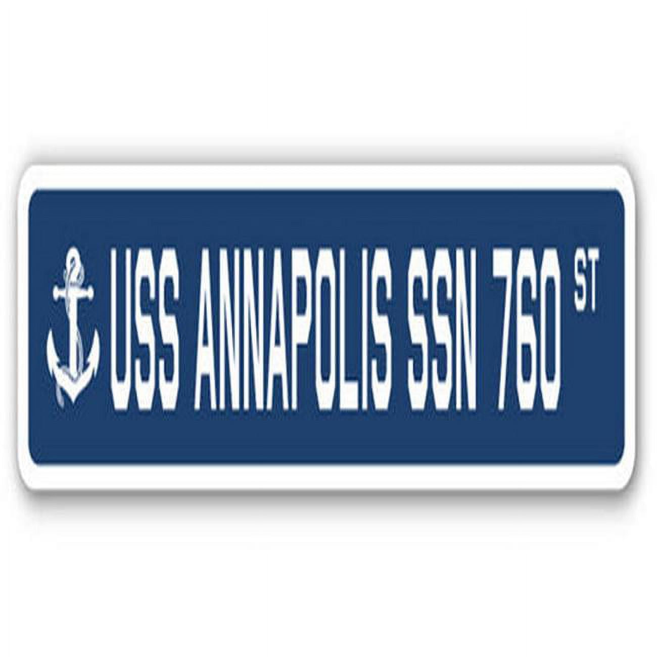 USS Annapolis SBN 760 Street Sign - US Navy Ship Veteran Sailor Gift ...