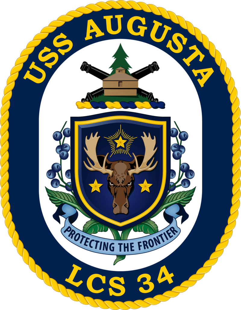 USS Augusta LCS-34 Badge Sticker Decal Independence Class Littoral ...