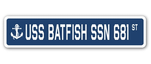 USS BATFISH SSN 681 Street Sign us navy ship veteran sailor gift ...