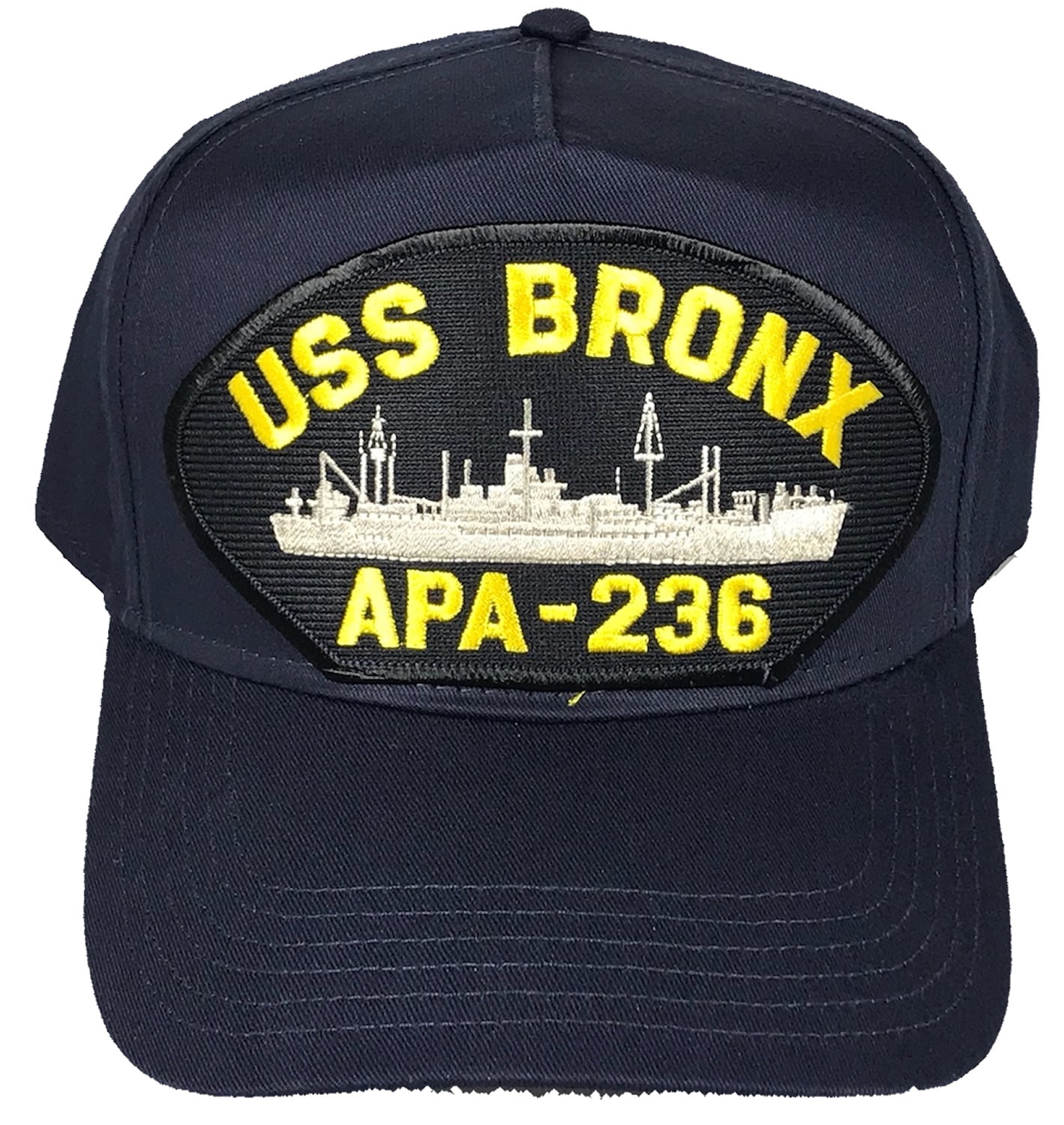 USS BRONX APA-236 SHIP HAT - NAVY BLUE - Veteran Owned Business ...