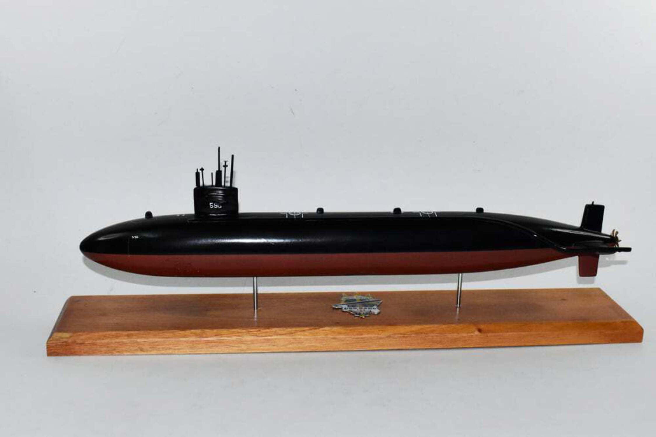 USS Barb SSN-596 Submarine Model,Navy,Scale Model,Mahogany,Permit Class ...