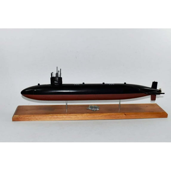 USS Barb SSN-596 Submarine Model,Navy,Scale Model,Mahogany,Permit Class ...