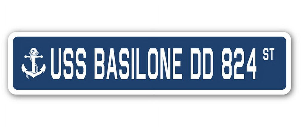 USS Basilone Dd 824 Street [3 Pack] of Vinyl Decal Stickers | Indoor ...