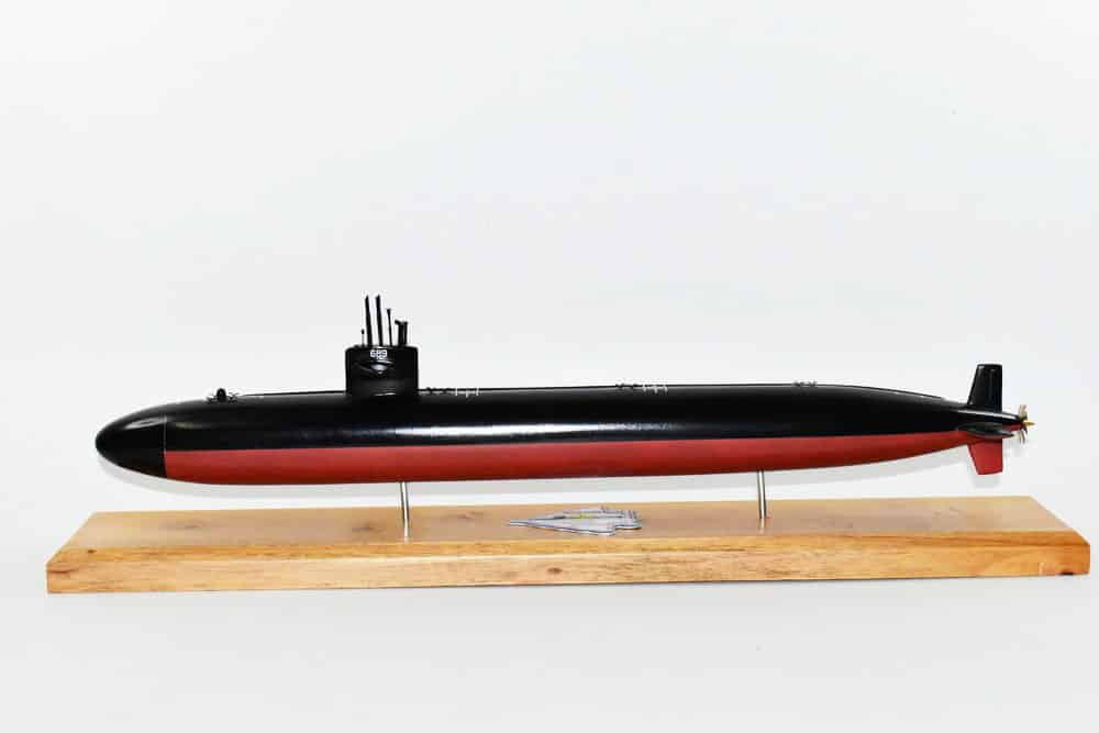 USS Baton Rouge (SSN-689) Submarine Model,Navy,Scale Model,Mahogany,20 ...