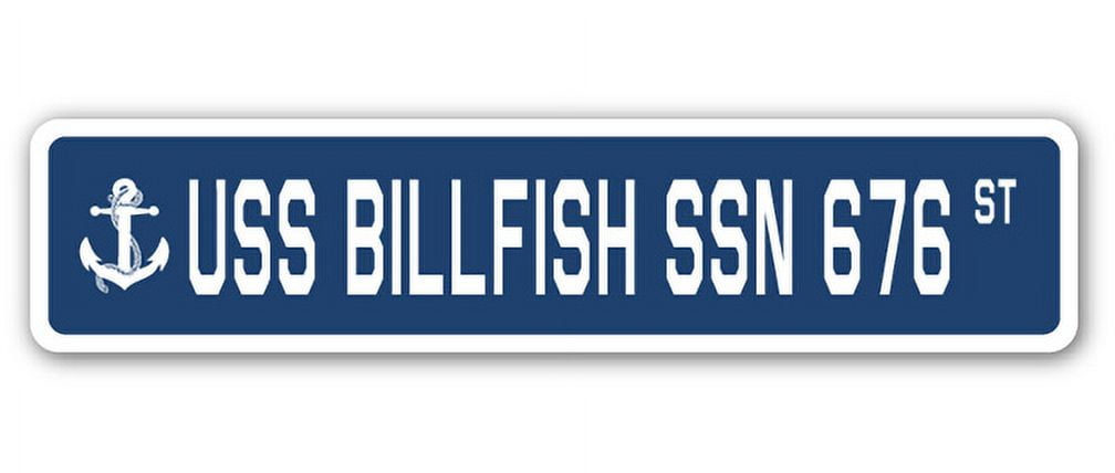 USS Billfish Ssn 676 Street [3 Pack] of Vinyl Decal Stickers | Indoor ...