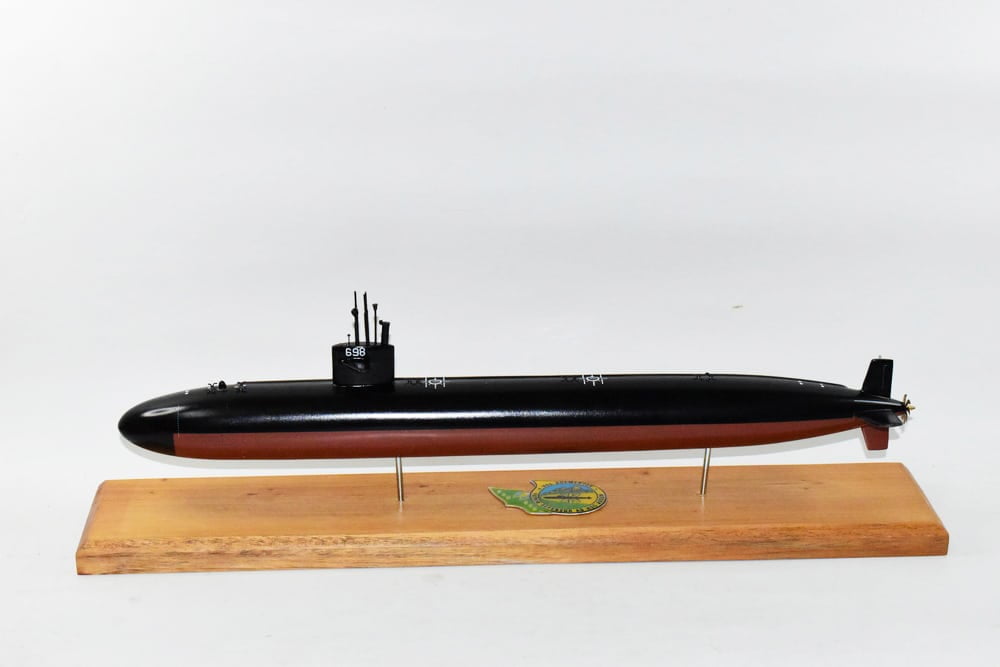 USS Bremerton SSN-698 Submarine,Navy,Scale Model,Mahogany,20 inch,LA ...