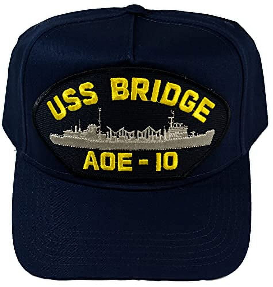 USS Bridge AOE-10 Ship HAT - Navy Blue - Veteran Owned Business ...