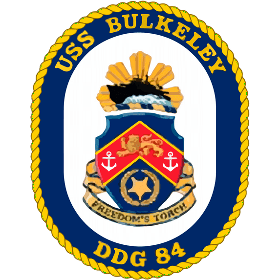 USS Bulkeley DDG-84 Badge Sticker Decal Arleigh Burke Class Destroyer ...