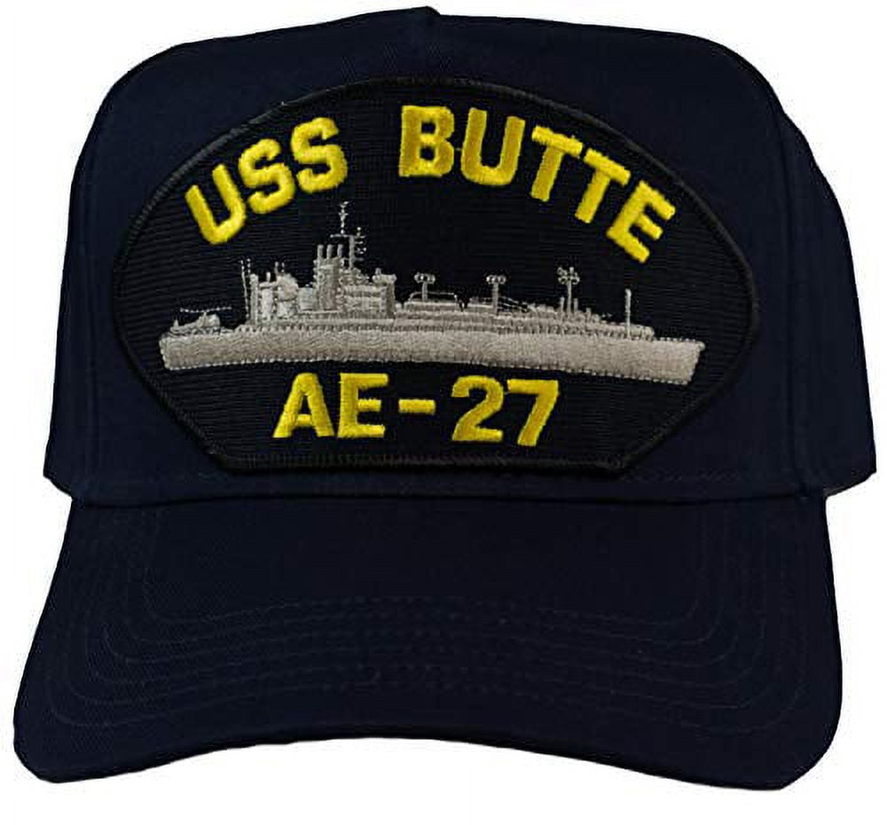 USS Butte AE-27 Ship HAT - Navy Blue - Veteran Owned Business - Walmart.com