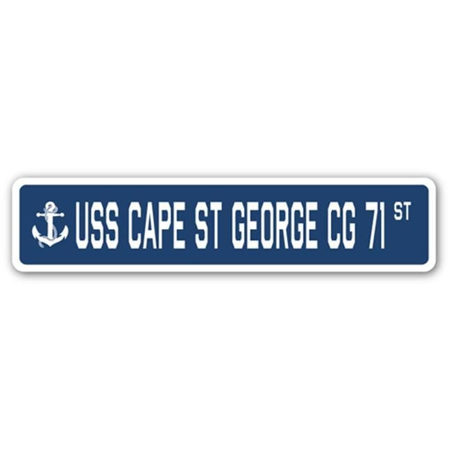 USS CAPE ST GEORGE CG 71 Street Sign us navy ship veteran sailor gift ...