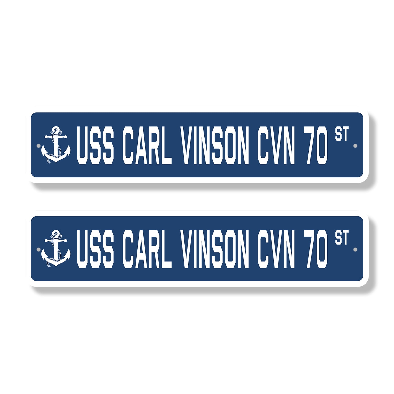 USS CARL VINSON CVN 70 Classic Street Sign (2 Pack) us navy ship ...
