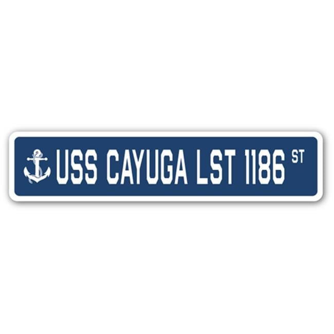 USS CAYUGA LST 1186 Street Sign us navy ship veteran sailor gift ...