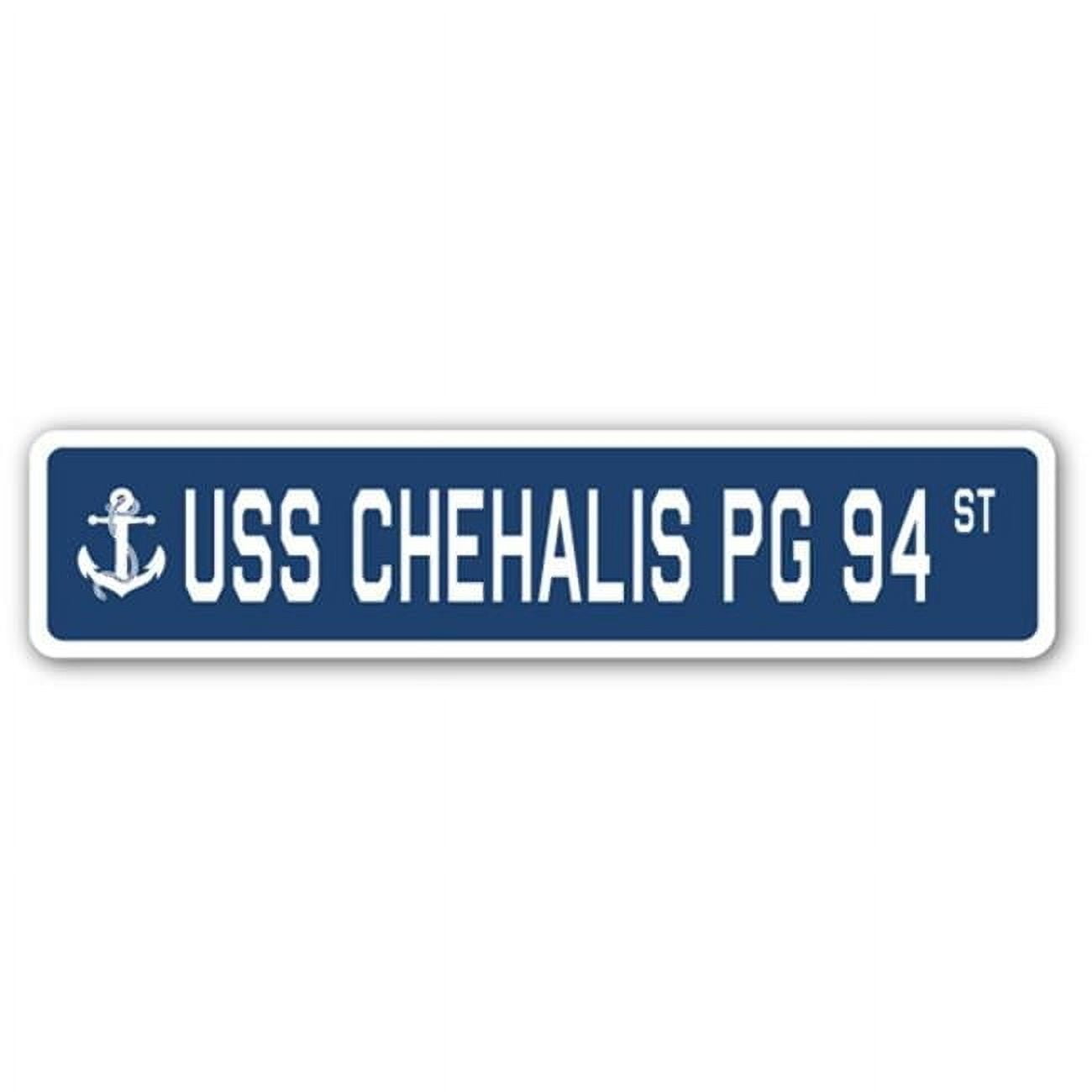 USS CHEHALIS PG 94 Street Sign us navy ship veteran sailor gift ...