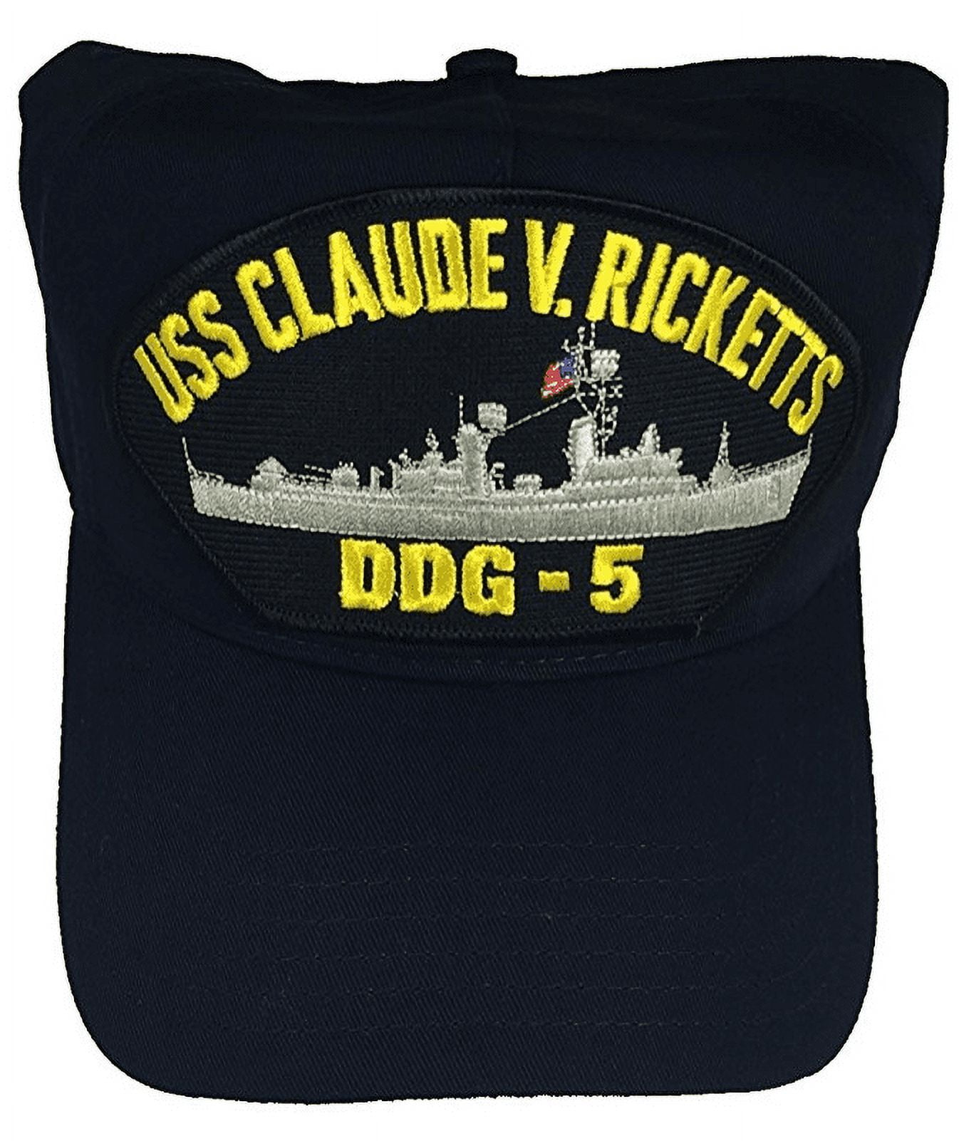 USS CLAUDE V RICKETTS DDG-5 HAT CAP USN NAVY SHIP BIDDLE ADAMS CLASS ...
