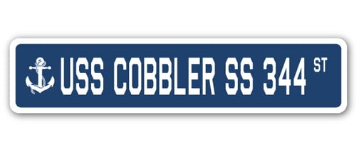 USS COBBLER SS 344 Street Sign us navy ship veteran sailor gift ...