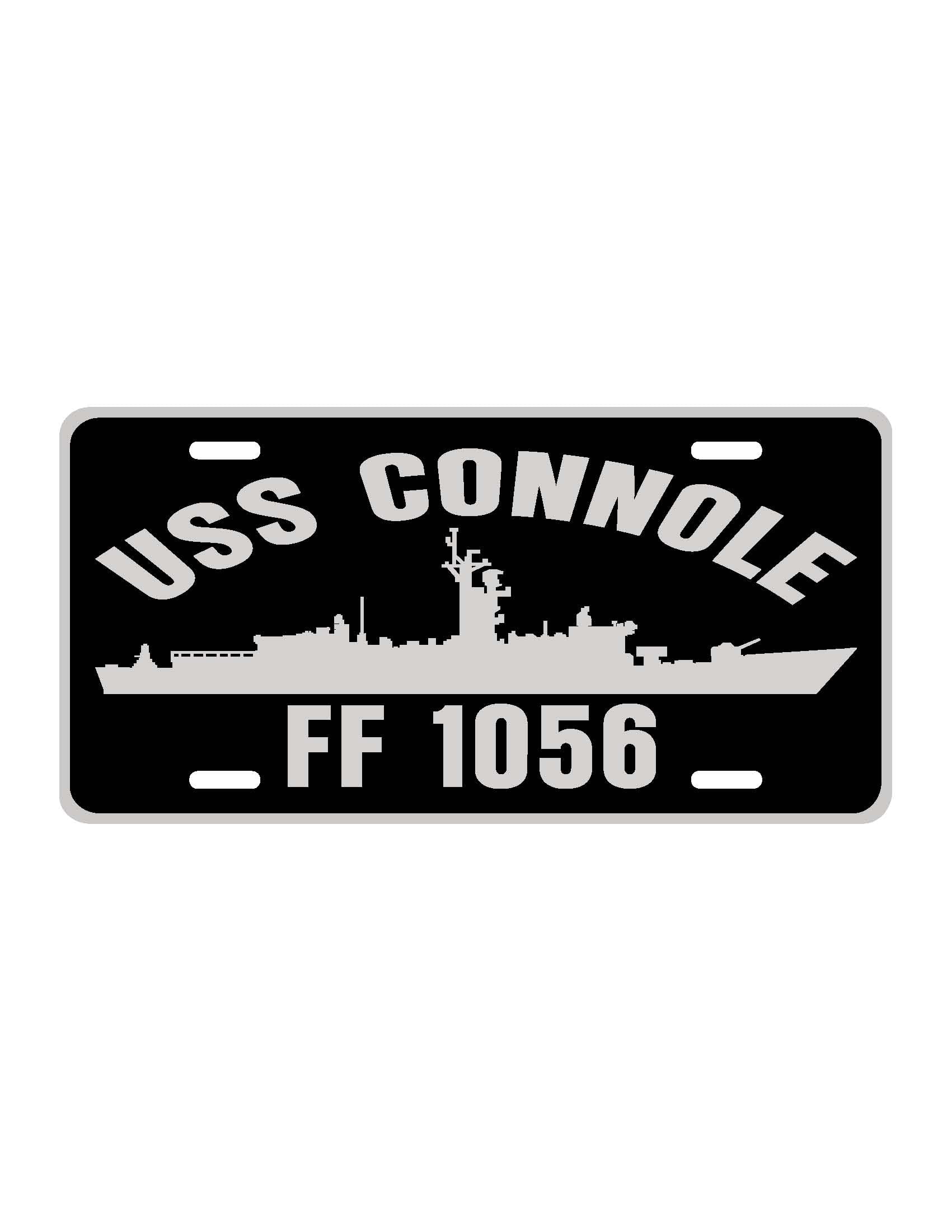 USS CONNOLE FF 1056 Aluminum License Plate Military Navy USN Car Truck ...