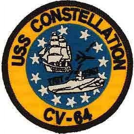 USS, CONSTELLATION - Embroidered Patches, High Quality Sew On Iron On ...