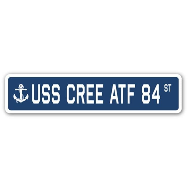 USS CREE ATF 84 Street Sign us navy ship veteran sailor gift - Walmart.com