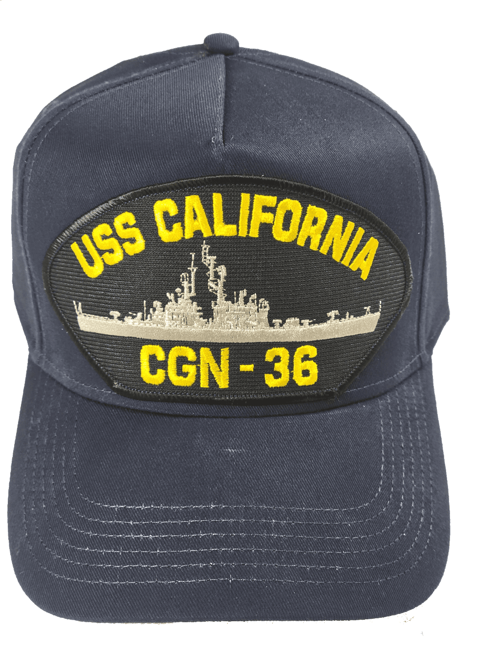 HatnPatch USS California CGN-36 Navy Blue Cap - Veteran Owned Business ...