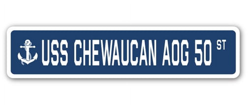 USS Chewaucan Aog 50 Street [3 Pack] of Vinyl Decal Stickers | Indoor ...