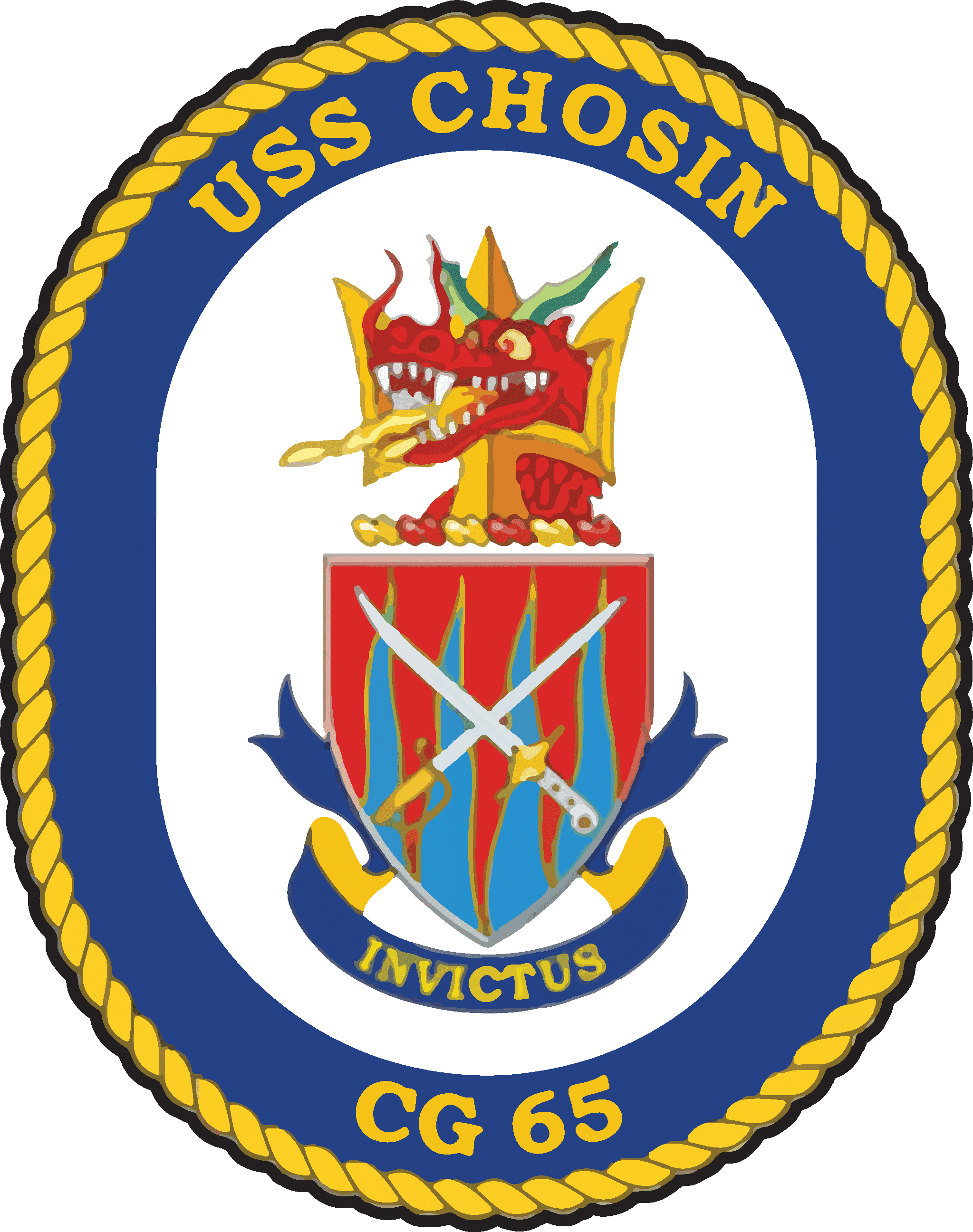 USS Chosin CG-65 Badge Sticker Decal Ticonderoga Class Cruiser Car ...