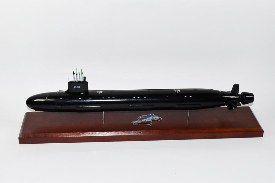 USS Colorado (SSN-788) Submarine Model,US Navy, 20 Scale Model,Mahogany ...