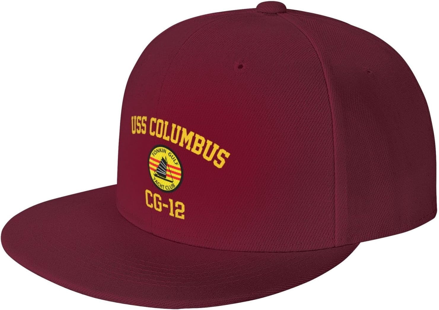 USS Columbus Cg-12 Unisex Baseball Cap Adjustable Flat Brim Hat Trucker ...