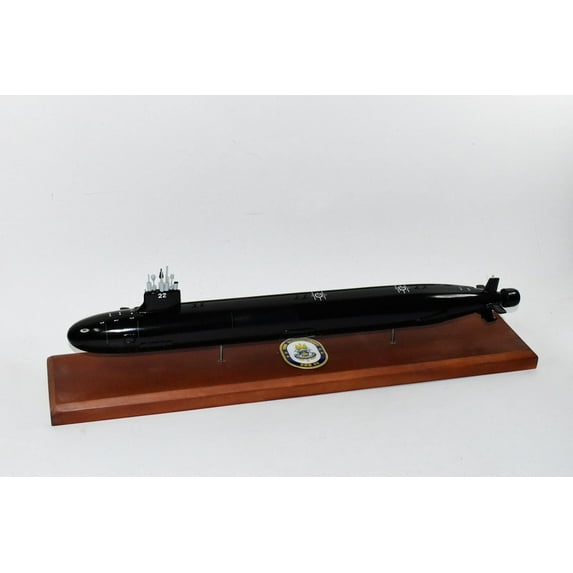 USS Connecticut (SSN-22) Submarine,Navy,Scale Model,Mahogany,20 inch ...