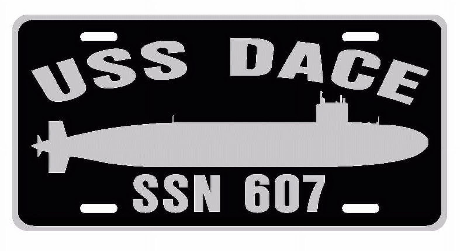USS DACE SSN 607 Aluminum License Plate Military Navy USN Car Truck RV ...